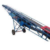 China Blue Mining Belt Conveyor Small Stainless Steel Portable Incline Conveyor for sale