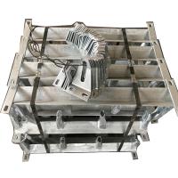 China Self Aligning Carrying Idler Frame Galvanized Roller Holder Stainless Steel for sale
