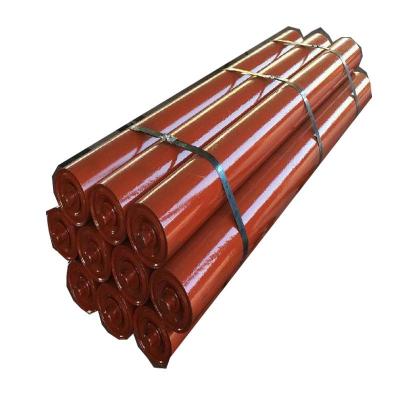 China Red Galvanized Conveyor Drum Pulley Stainless Steel Roller Baking Paint for sale