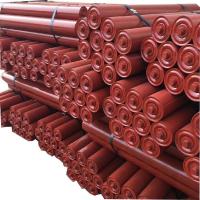 China Red Galvanized Conveyor Drum Pulley Stainless Steel Roller Baking Paint for sale