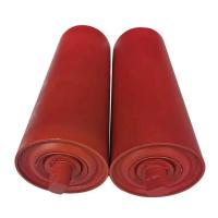 China Red Galvanized Conveyor Drum Pulley Stainless Steel Roller Baking Paint for sale