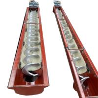 China 380V Tubular Screw Conveyor Stainless Steel High Temperature Shaftless Screw Conveyor Machine for sale