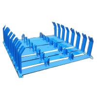 China Self Aligning Carrying Idler Frame Galvanized Roller Holder Stainless Steel for sale