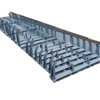China Self Aligning Carrying Idler Frame Galvanized Roller Holder Stainless Steel for sale