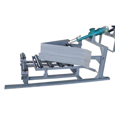 China Stainless Steel V Plough Belt Conveyor Blue Plough Tripper Cast Iron Unloader for sale