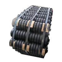 China Impact Idler Buffer Conveyor Belt Rollers Rubber Black for sale