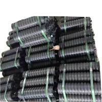 China Trough Rubber Conveyor Belt Rollers Black Conveyor Buffer Idler for sale