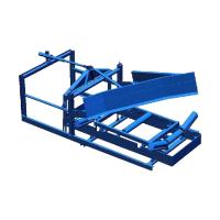 China Durable V Plough Belt Conveyor Blue Silver Material Oil Resistant for sale