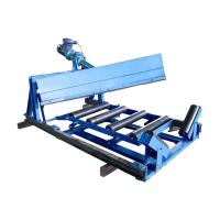 China Durable V Plough Belt Conveyor Blue Silver Material Oil Resistant for sale