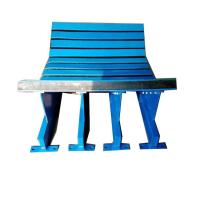 China Antistatic Impact Bed Conveyor Flame Retardant U Type Buffering Machine Blue for sale