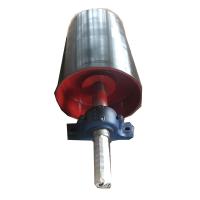 China Black Steel Conveyor Drum Pulley Use Rotating Drum Of Conveyor for sale