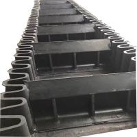 China Rubber Conveyor Belt Strong wear-resistant large Angle conveyor nylon ring conveyor belt for sale