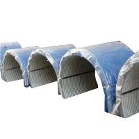 China Belt Conveyor Accessories Color steel tile conveyor belt rain cover rust belt conveyor dust cover protective cover for sale