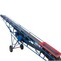 China Small Movable Corrugated Belt Conveyor With Large Capacity Can Tilt Move And Climb for sale
