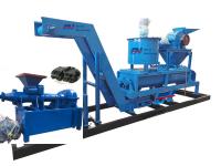 China Charcoal extruder stick briquette complete set machine freely installation for sale