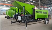 China Mobile Shaftless Sawdust Rolling Trommel Screen 60m3/h Capacity 3kw Power for Wood Processing for sale