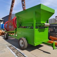 China Mobile Shaftless Sawdust Rolling Trommel Screen 60m3/h Capacity 3kw Power for Wood Processing for sale