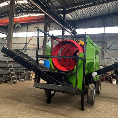 China Sinolion Mobile Trommel Screen 150 m3/h Topsoil Sifter Shaftless for Building Material Shops for sale