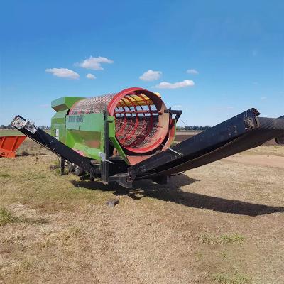 China Mobile Trommel Screen 800-2000mm Drum Diameter 15-150m3/h Capacity for Compost Sand Gravel Topsoil for sale