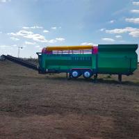 China Mobile Trommel Screen 800-2000mm Drum Diameter 15-150m3/h Capacity for Compost Sand Gravel Topsoil for sale