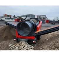 China Mobile Compost Trommel Screen 150 m³/h for Sand Gravel Coal Screening for sale