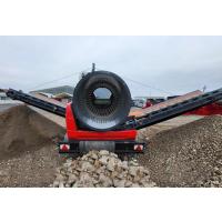 China Mobile Compost Trommel Screen 150 m³/h for Sand Gravel Coal Screening for sale