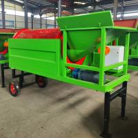 China Carbon Steel Mobile Trommel Screen 5400x2100x2700mm for Sand Gravel Compost for sale