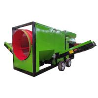 China Mobile Trommel Screen 1000x2200mm Rotary Compost Sifter for Gravel Sand Screening 30m3/h for sale