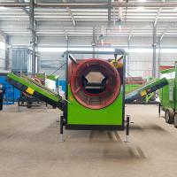 China Mobile Trommel Screen 1000x2200mm Rotary Compost Sifter for Gravel Sand Screening 30m3/h for sale