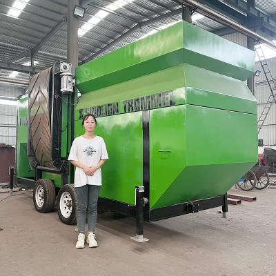 China Sinolion MTS1550 Mobile Trommel Screen 9400x2200x2900mm for Sand Gravel Compost for sale