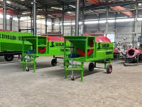China Mobile Topsoil Screener Trommel Screen Machine 3.15x1.1x1.65M 15m3 Capacity for sale