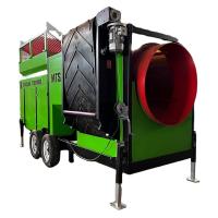 China Mobile Topsoil Trommel Screen MTS1022 1m Diameter 30m3/h Capacity Portable Screening Plant for sale