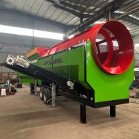 China Mobile Trommel Screen Compost Screener 5400x2100x2700mm for Large Scale Waste Management for sale