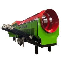 China Sinolion MTS1550 Mobile Compost Topsoil Screener Trommel Screen 1.5m x 5m Drum 90m3/h for sale