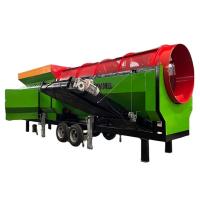 China Mobile Trommel Screen MTS1550 1.5x5m for Compost Sand Screening 90m3/h for sale