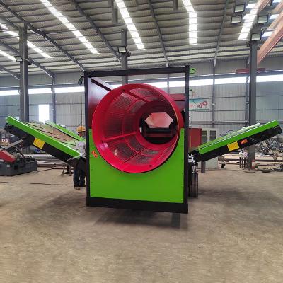 China Carbon Steel Mobile Trommel Screen 800mm Diameter for High Efficiency Soil Screening for sale