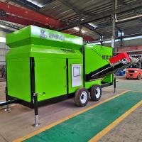 China Carbon Steel Mobile Trommel Screen 800mm Diameter for High Efficiency Soil Screening for sale