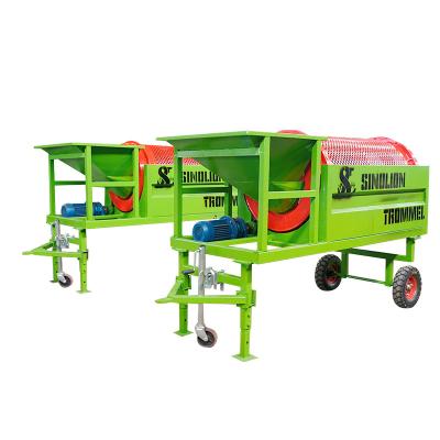 China Mobile Trommel Screen MTS0818 800mm Diameter 1800mm Length for Compost Sieving for sale