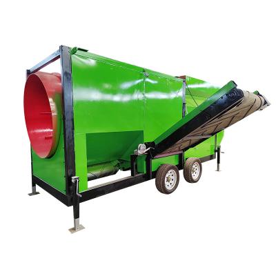 China Sinolion Mobile Trommel Screen MTS1230 1200mm Drum for Gravel Topsoil Screening for sale
