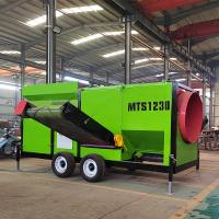China Sinolion Mobile Trommel Screen MTS1230 1200mm Drum for Gravel Topsoil Screening for sale
