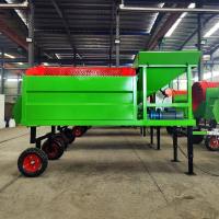 China Mobile Topsoil Trommel Screen MTS0818 800mm Diameter 15m3h Capacity Gravel Sifter for sale