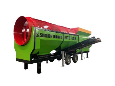 China Trommel Screen for High Output 90m³/h compost topsoil Material Screening in Australia for sale