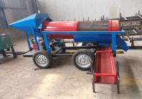 China Placer Gold Trommel Screen 50-100tph Rotary Drum Washing Machinery for Alluvial Mining for sale