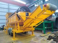 China Trommel Vibrating Screen for Sand with Pump Mineral Ore Washing 20-200 TPH for sale