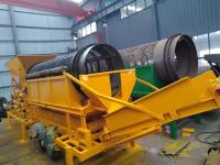 China High-Capacity Gold Washing Plant Trommel Screen 50-200TPH with Conveyor Belt for sale