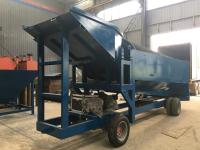 China High-Capacity Gold Washing Plant Trommel Screen 50-200TPH with Conveyor Belt for sale