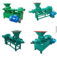 China Screw Charcoal Powder Shisha Extruder Briquette Machine 400-500kg/h 11kw for sale