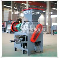 China BBQ charcoal briquettes roller type press high pressure briquette machine for sale