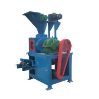 China Coal Charcoal Dust Double Roller Press Briquetting Machine 1-3tph 65Mn Roller for sale