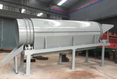 China Municipal solid waste full enclosed garbage cycling plant rotary trommel screen for sale